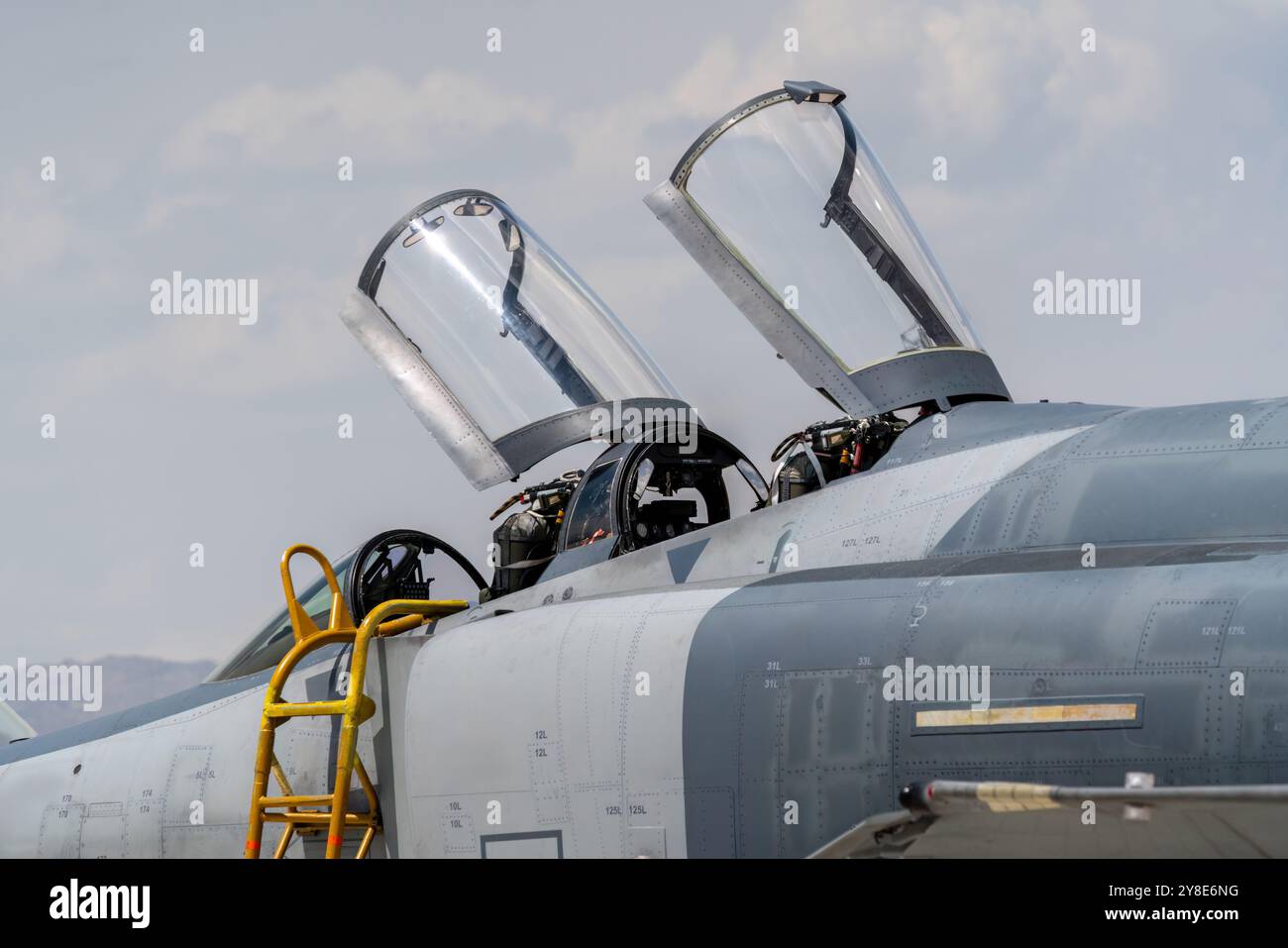 Open canopies of a fighter jet Stock Photo - Alamy