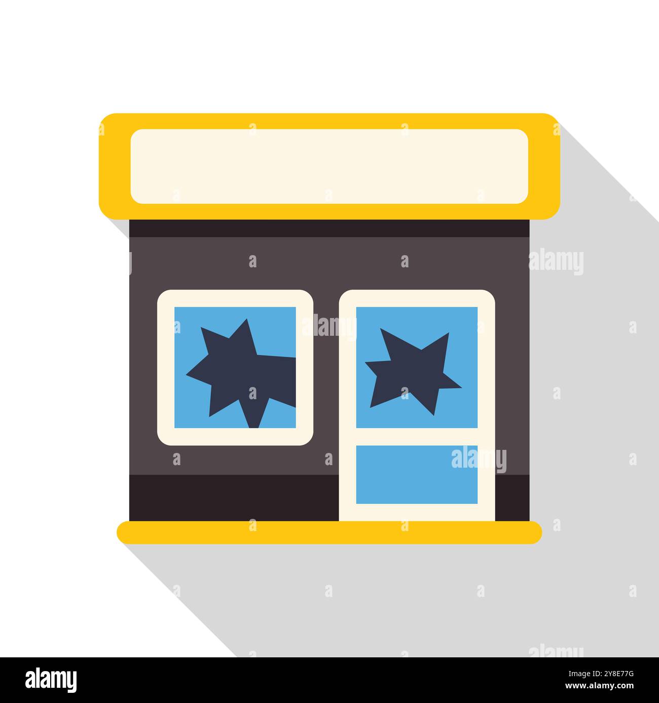 Illustration of a small business storefront with smashed windows from ...