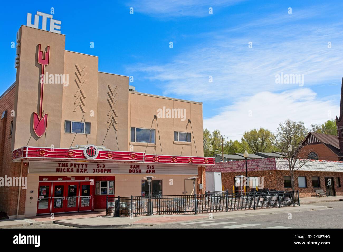 1947 Art Deco style Ute theater, currently a civic event center in ...