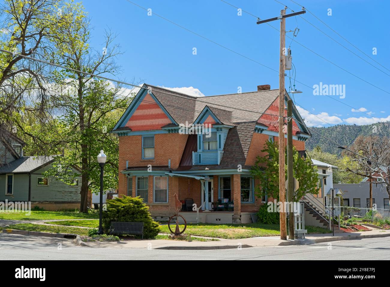 Victorian style house built in 1903 in downtown Rifle Colorado — May ...
