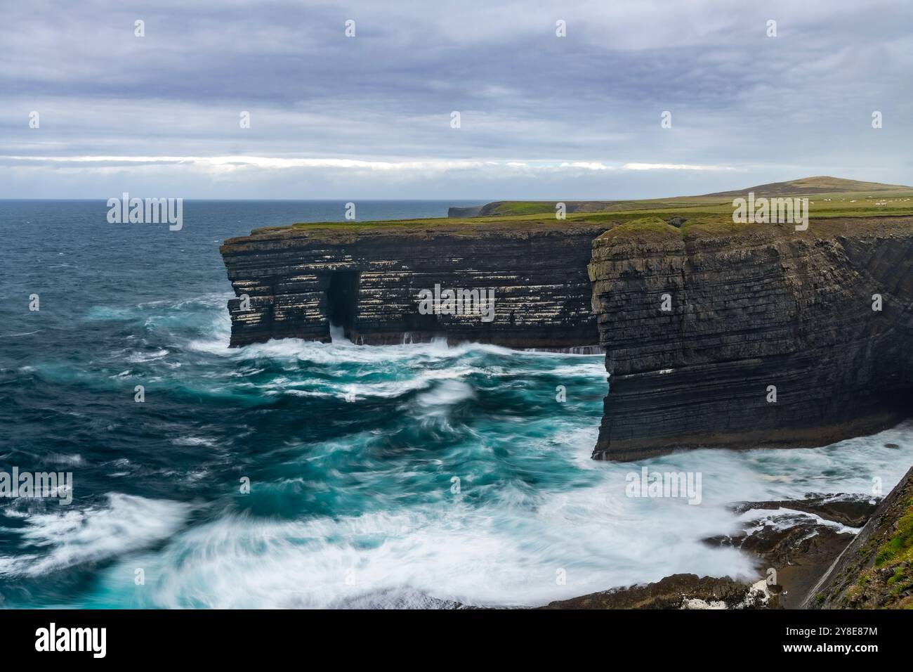 Sea Arches of the Kilkee Cliffs: Nature’s Sculpted Art Stock Photo - Alamy