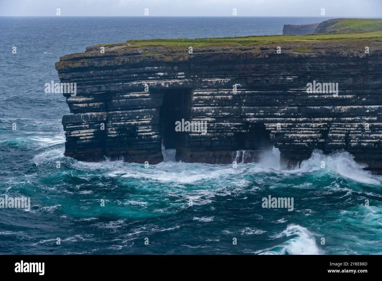 Sea Arches of the Kilkee Cliffs: Nature’s Sculpted Art Stock Photo - Alamy