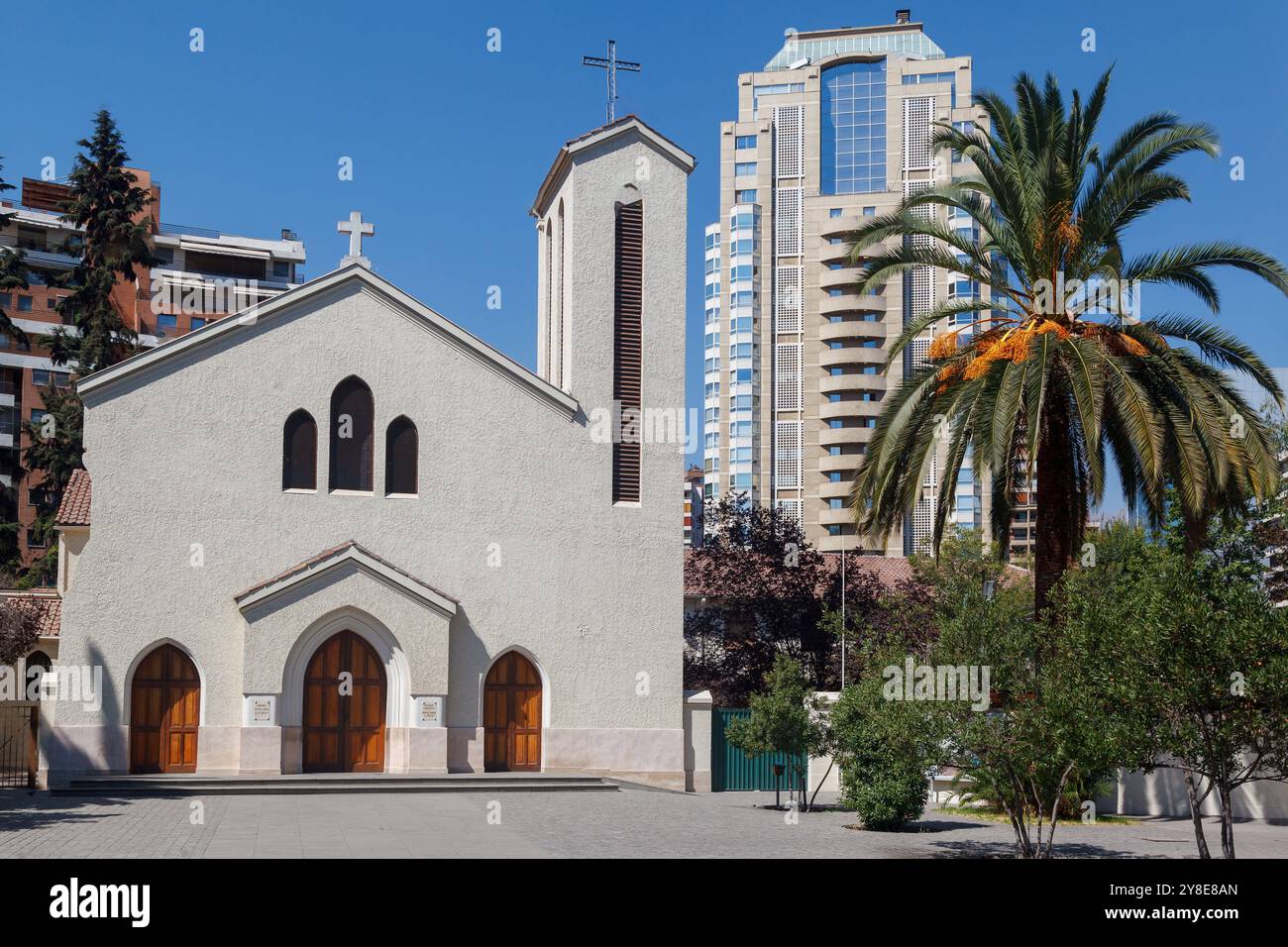 The Our Lady of Los Angeles church in the elegant El Bosque ...