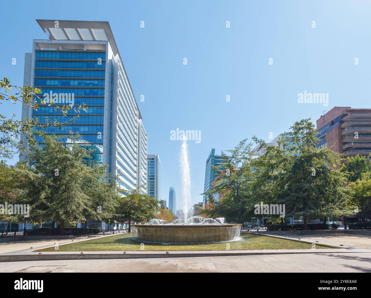 The elegant modern buildings in the capital, Santiago de Chile Stock ...