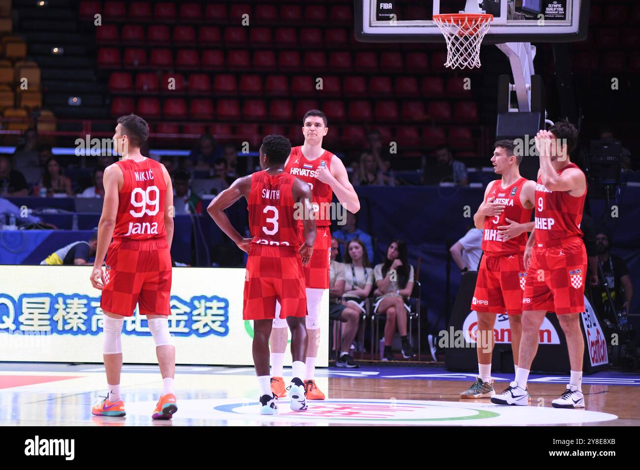 Croatia Basketball team. FIBA Olympic Qualifying Tournament. Piraeus ...