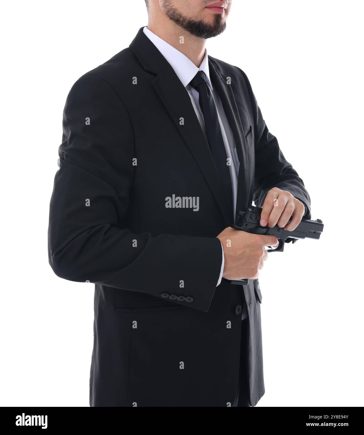 Suit tie gun hi-res stock photography and images - Alamy