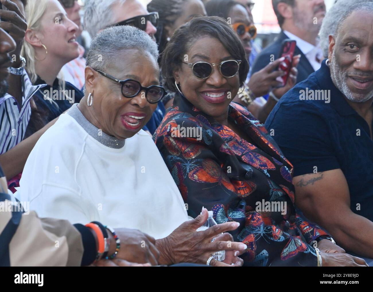 Los Angeles, United States. 04th Oct, 2024. Zelma Redding (L) and Karla ...