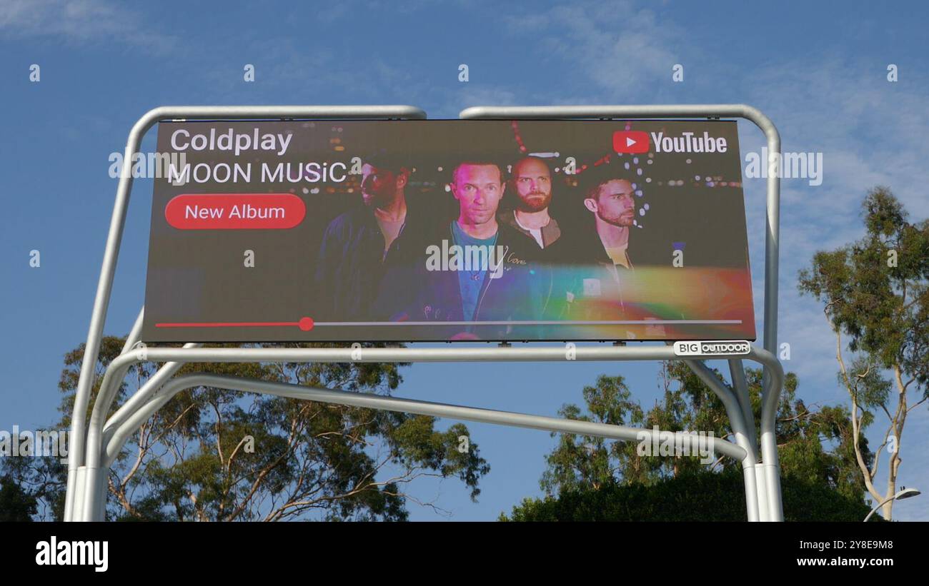 Los Angeles, California, USA 4th October 2024 Coldplay Moon Music New ...