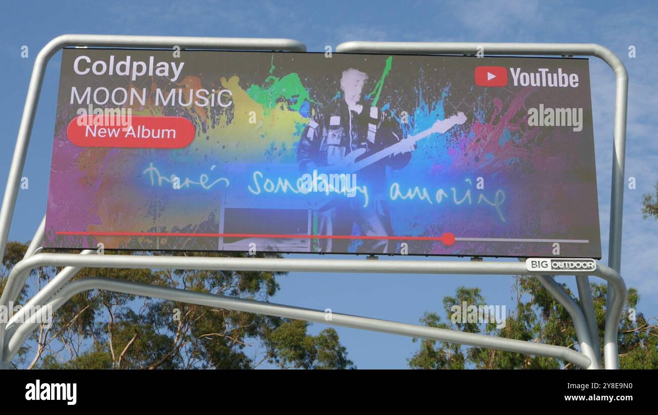 Los Angeles, California, USA 4th October 2024 Coldplay Moon Music New ...