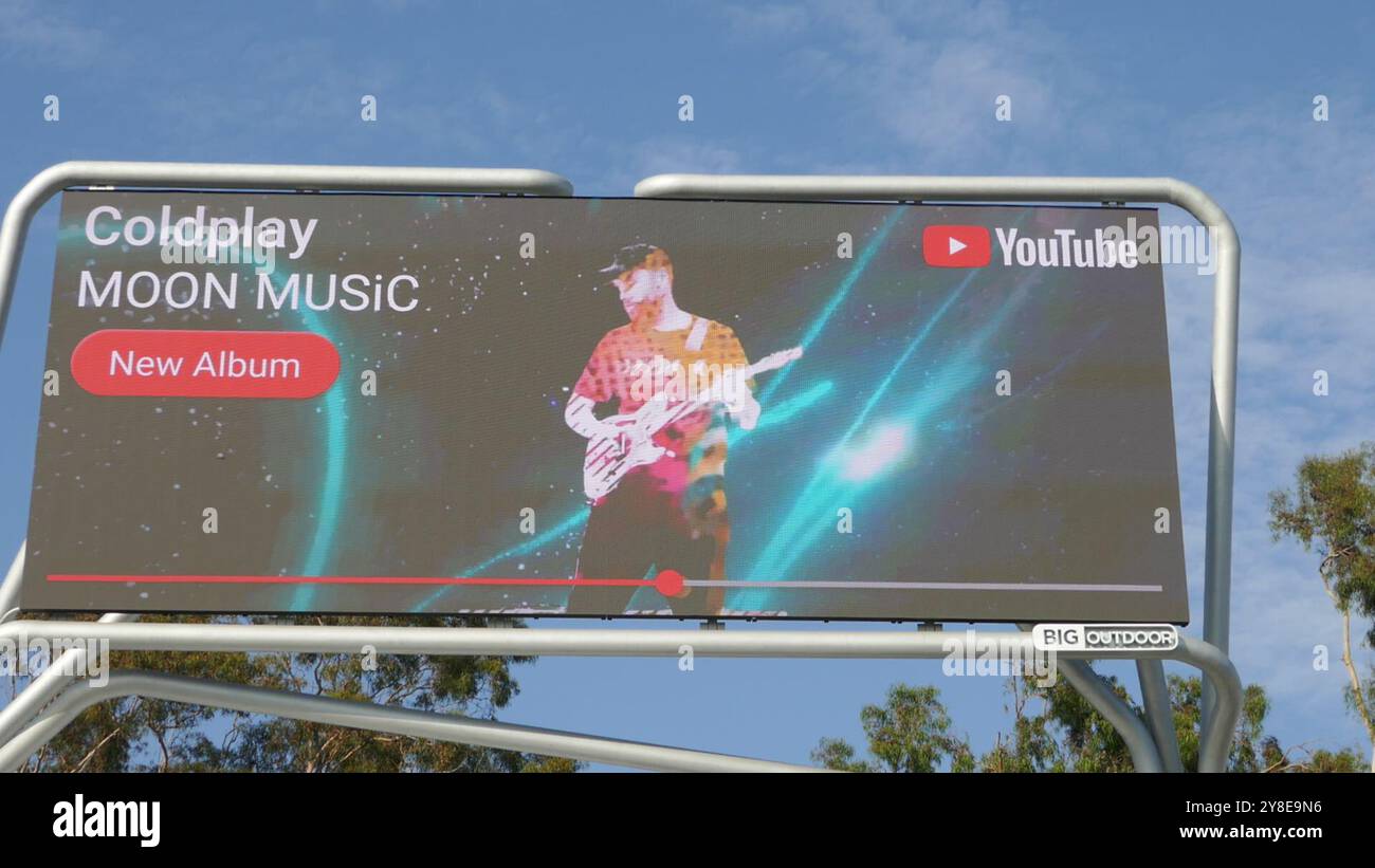 Los Angeles, California, USA 4th October 2024 Coldplay Moon Music New ...