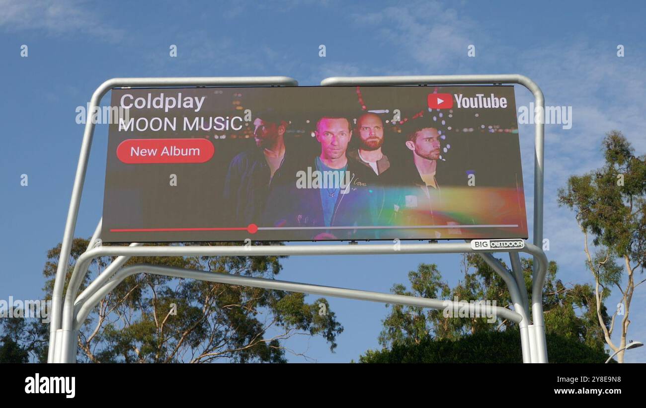 Los Angeles, California, USA 4th October 2024 Coldplay Moon Music New ...