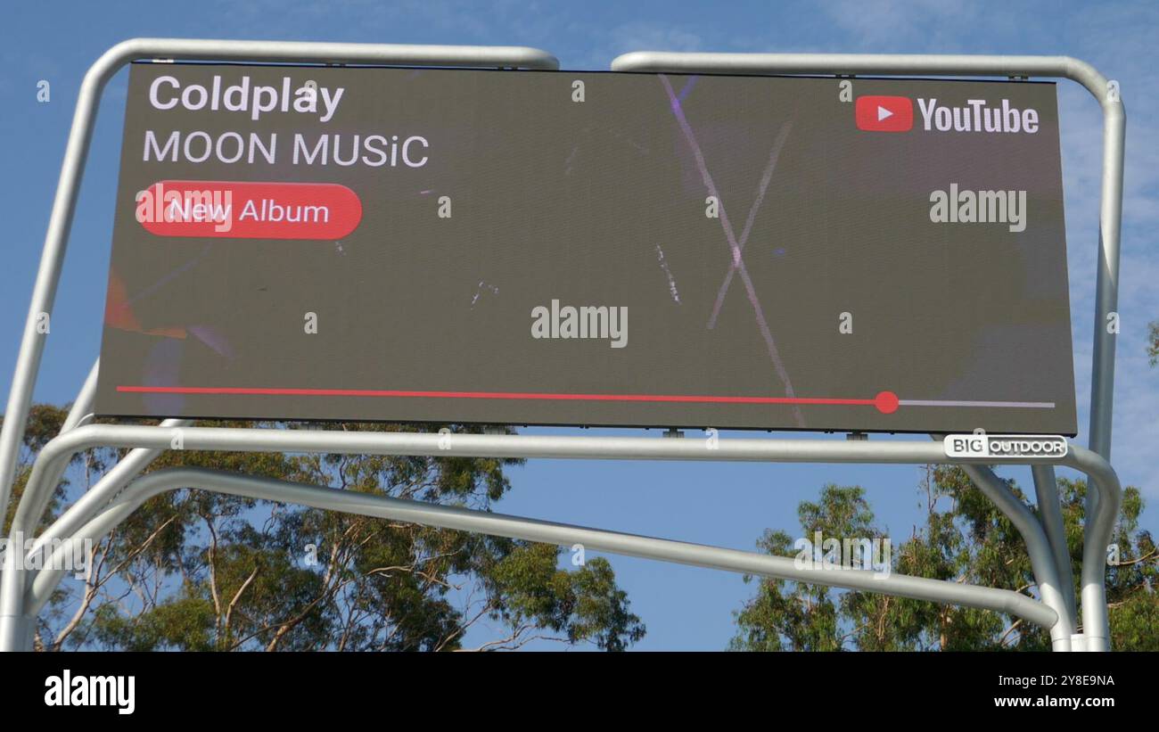 Los Angeles, California, USA 4th October 2024 Coldplay Moon Music New ...