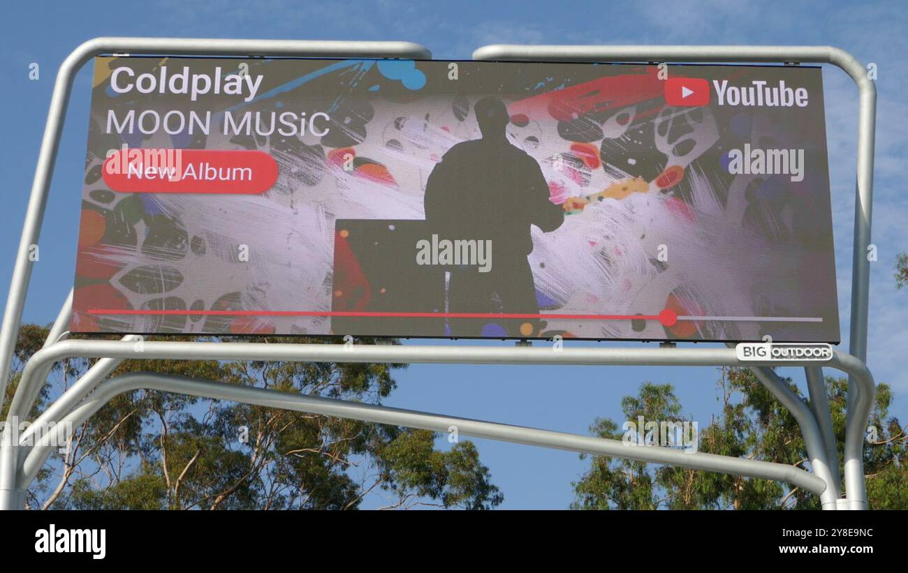 Los Angeles, California, USA 4th October 2024 Coldplay Moon Music New ...