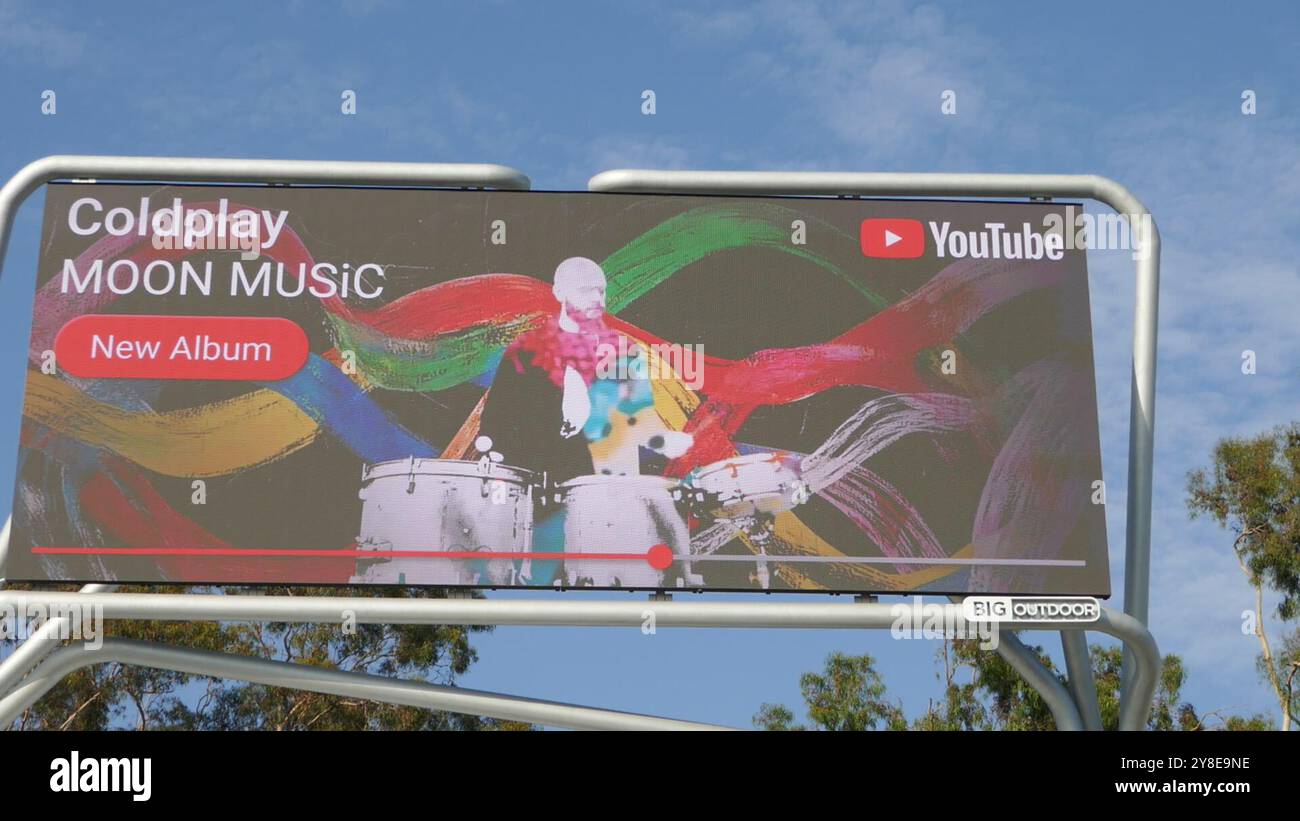 Los Angeles, California, USA 4th October 2024 Coldplay Moon Music New ...