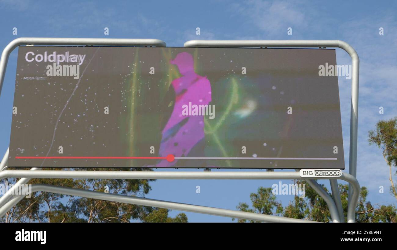 Los Angeles, California, USA 4th October 2024 Coldplay Moon Music New ...