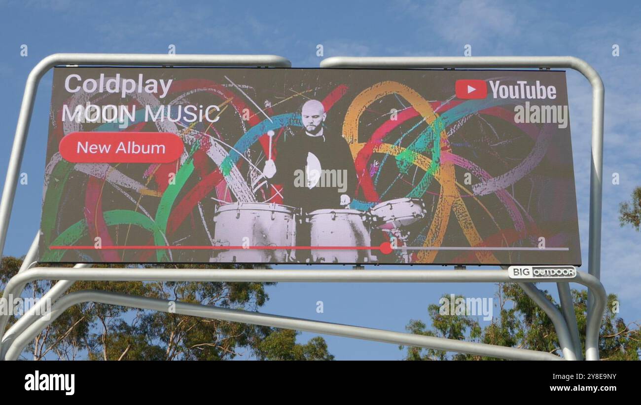 Los Angeles, California, USA 4th October 2024 Coldplay Moon Music New ...
