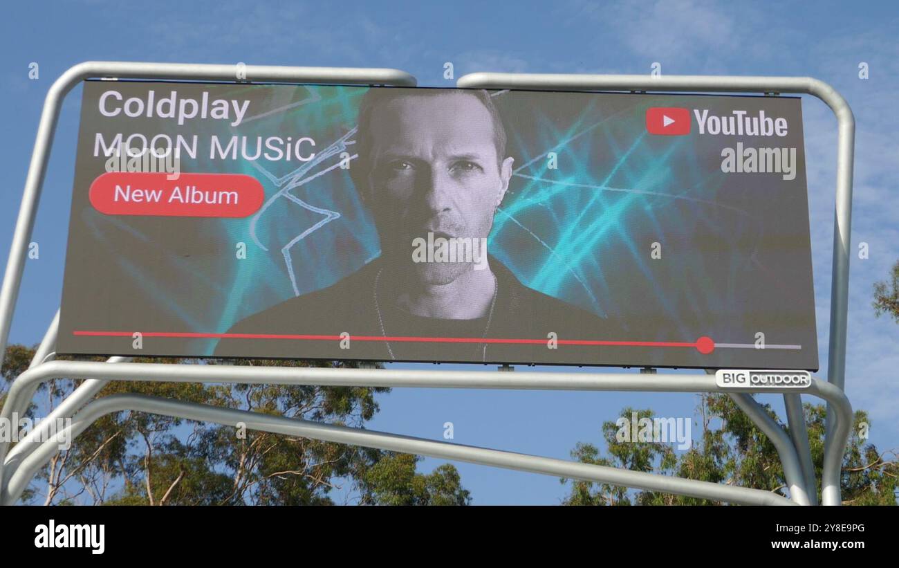 Los Angeles, California, USA 4th October 2024 Coldplay Moon Music New ...