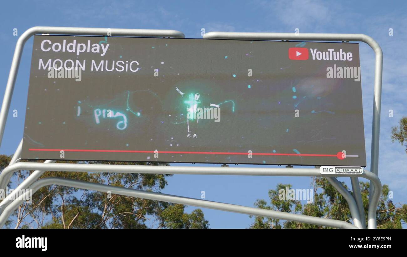 Los Angeles, California, USA 4th October 2024 Coldplay Moon Music New ...