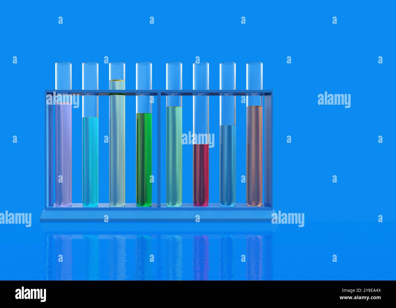 Illustration of test tubes Stock Photo - Alamy
