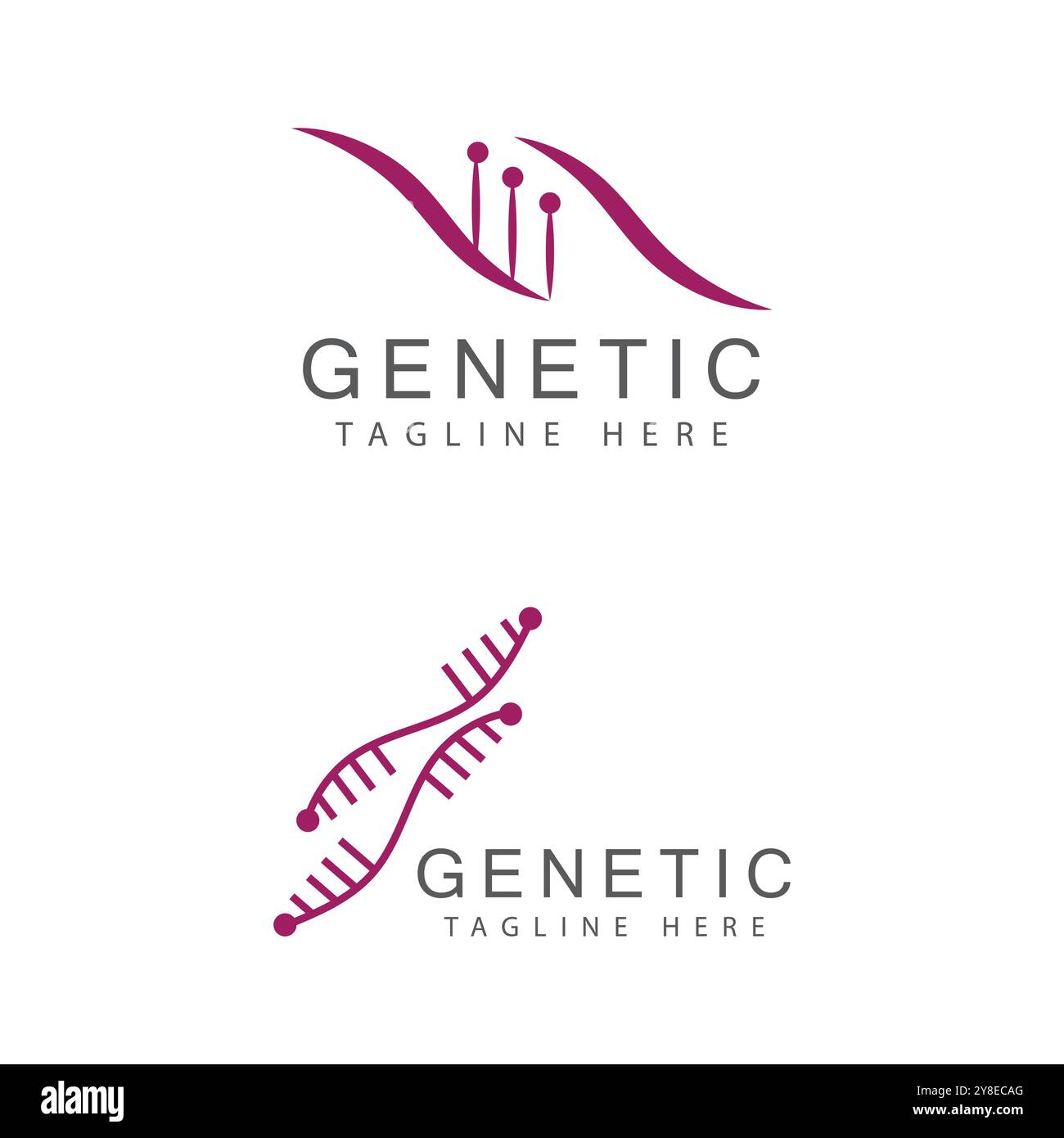 DNA gene Logo Template vector symbol illustration Stock Vector Image ...