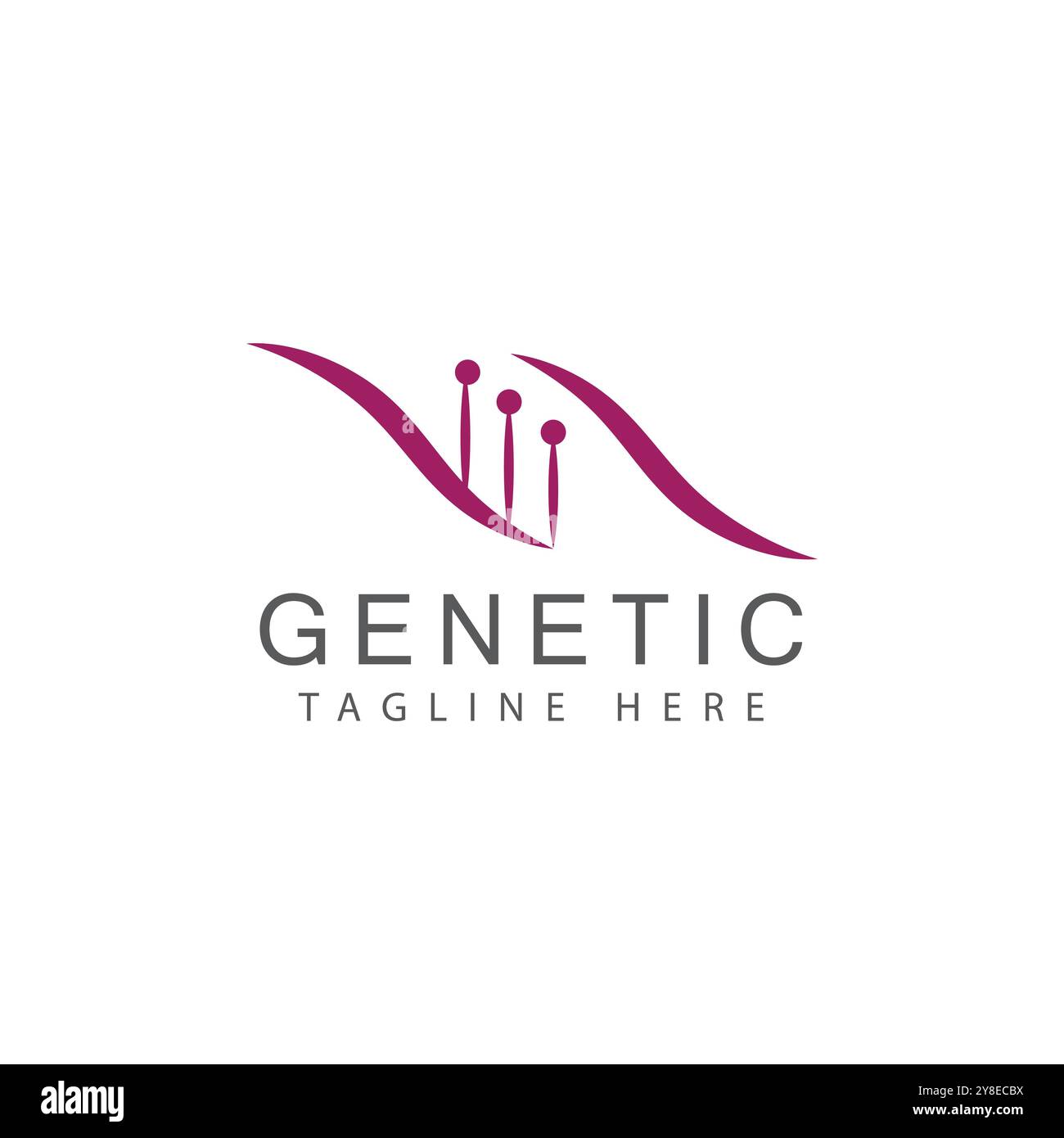 DNA gene Logo Template vector symbol illustration Stock Vector Image ...
