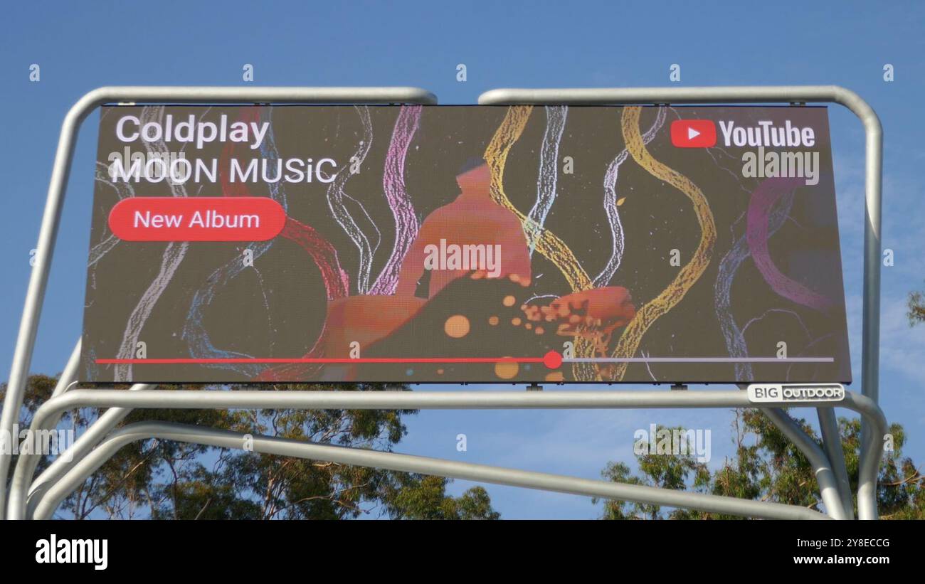 Los Angeles, California, USA 4th October 2024 Coldplay Moon Music New ...