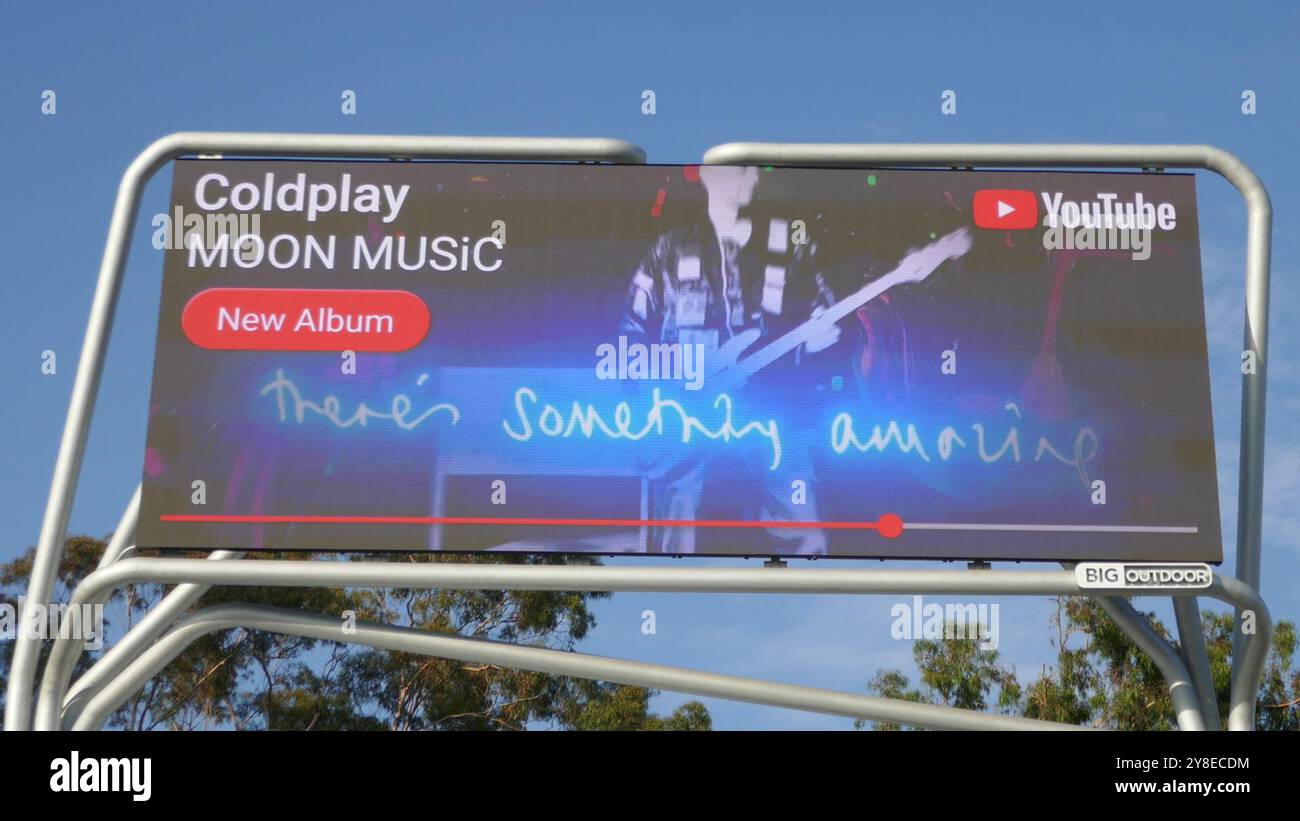 Los Angeles, California, USA 4th October 2024 Coldplay Moon Music New ...
