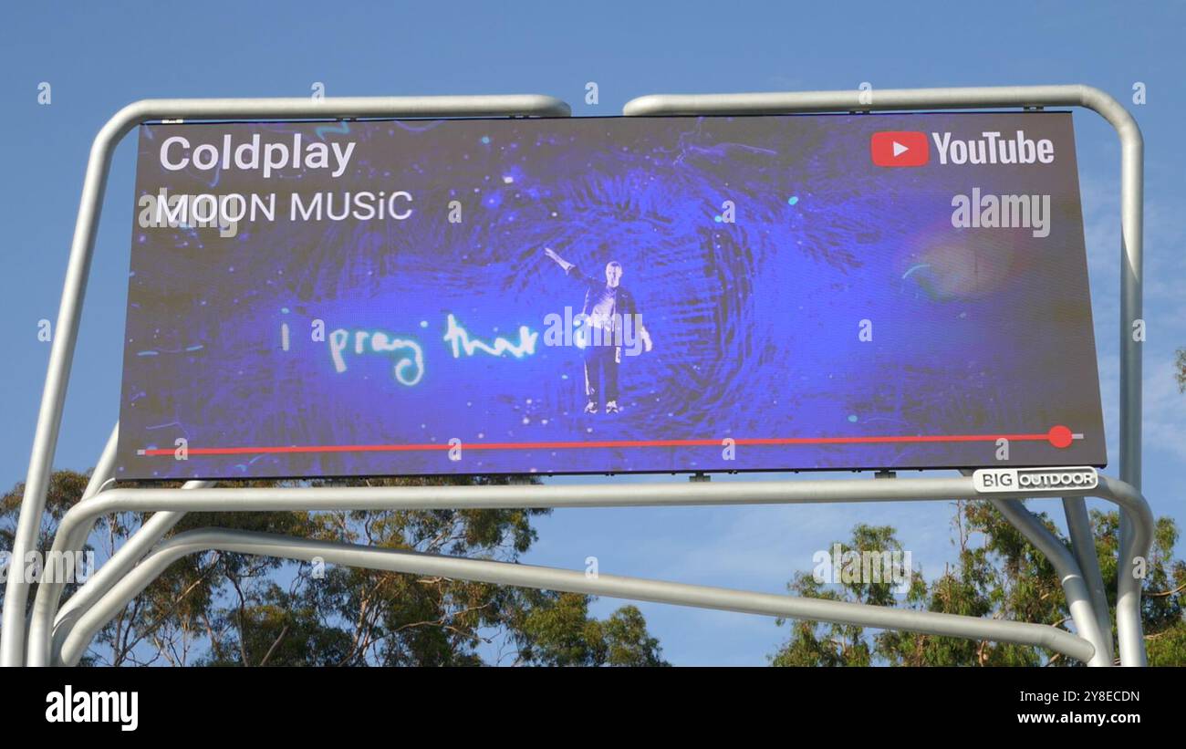 Los Angeles, California, USA 4th October 2024 Coldplay Moon Music New ...