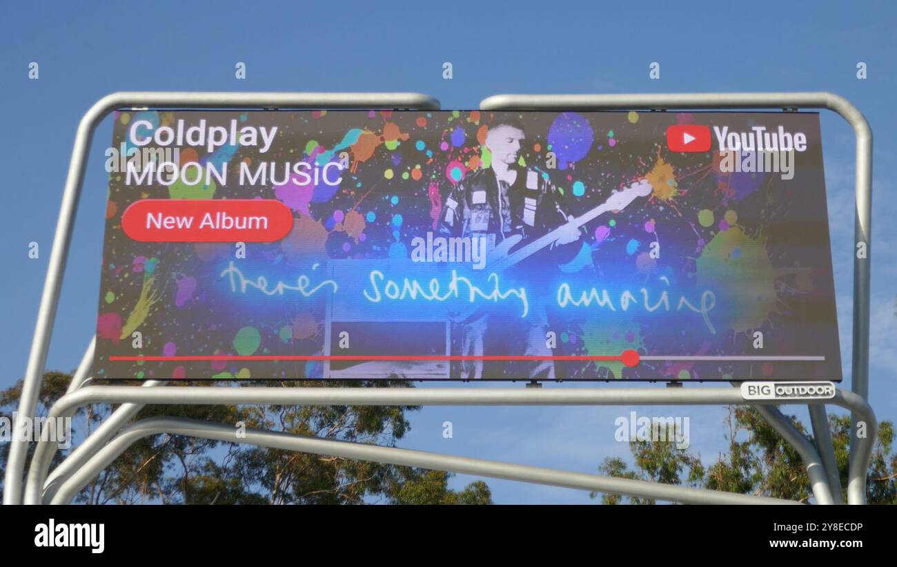 Los Angeles, California, USA 4th October 2024 Coldplay Moon Music New ...