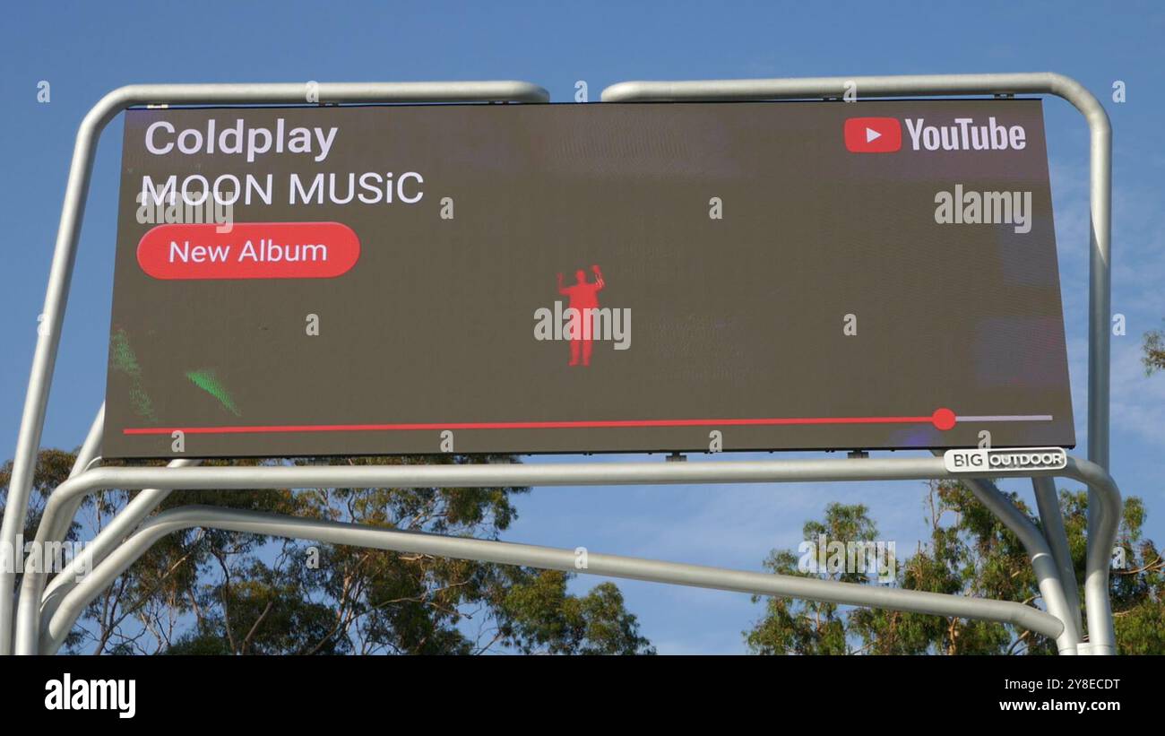 Los Angeles, California, USA 4th October 2024 Coldplay Moon Music New ...