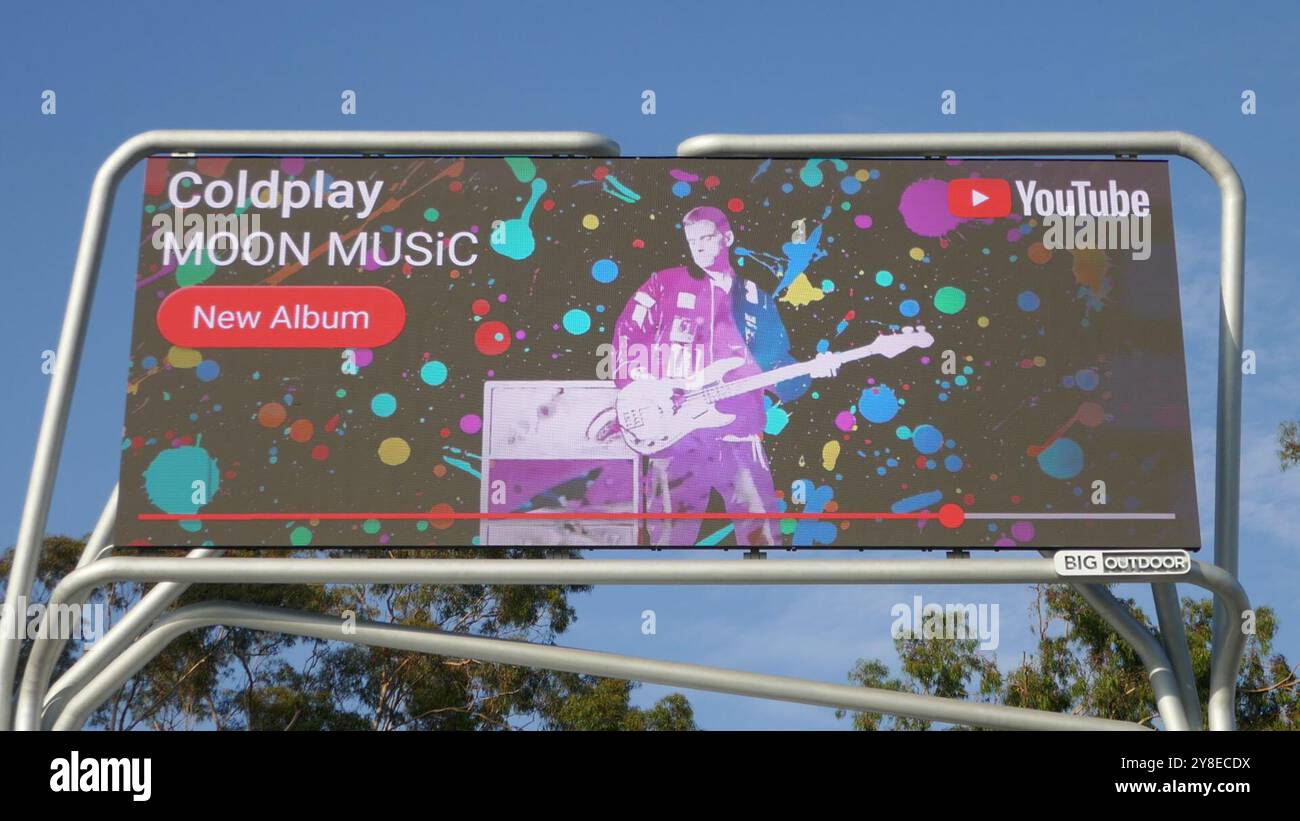 Los Angeles, California, USA 4th October 2024 Coldplay Moon Music New ...
