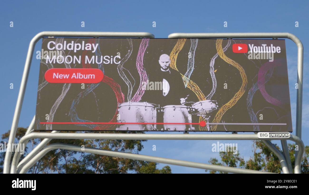 Los Angeles, California, USA 4th October 2024 Coldplay Moon Music New ...
