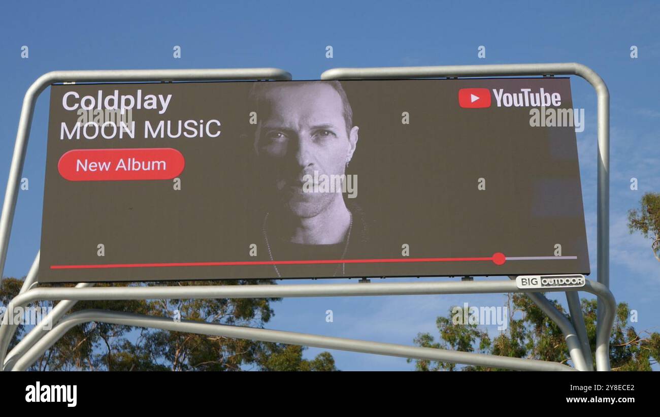 Los Angeles, California, USA 4th October 2024 Coldplay Moon Music New ...