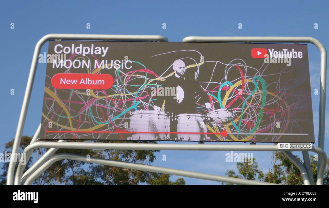 Los Angeles, California, USA 4th October 2024 Coldplay Moon Music New ...