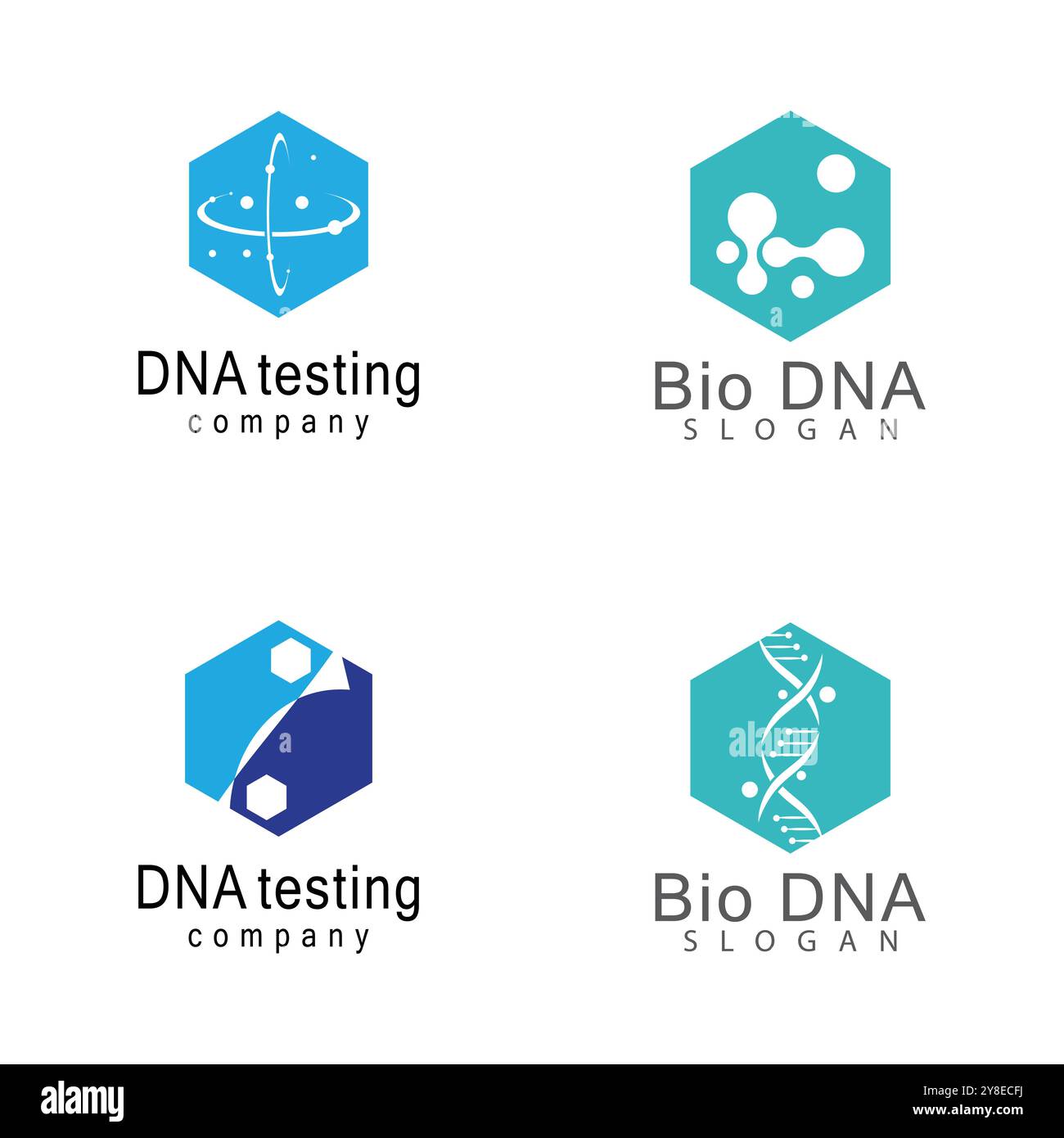 DNA gene Logo Template vector symbol illustration Stock Vector Image ...