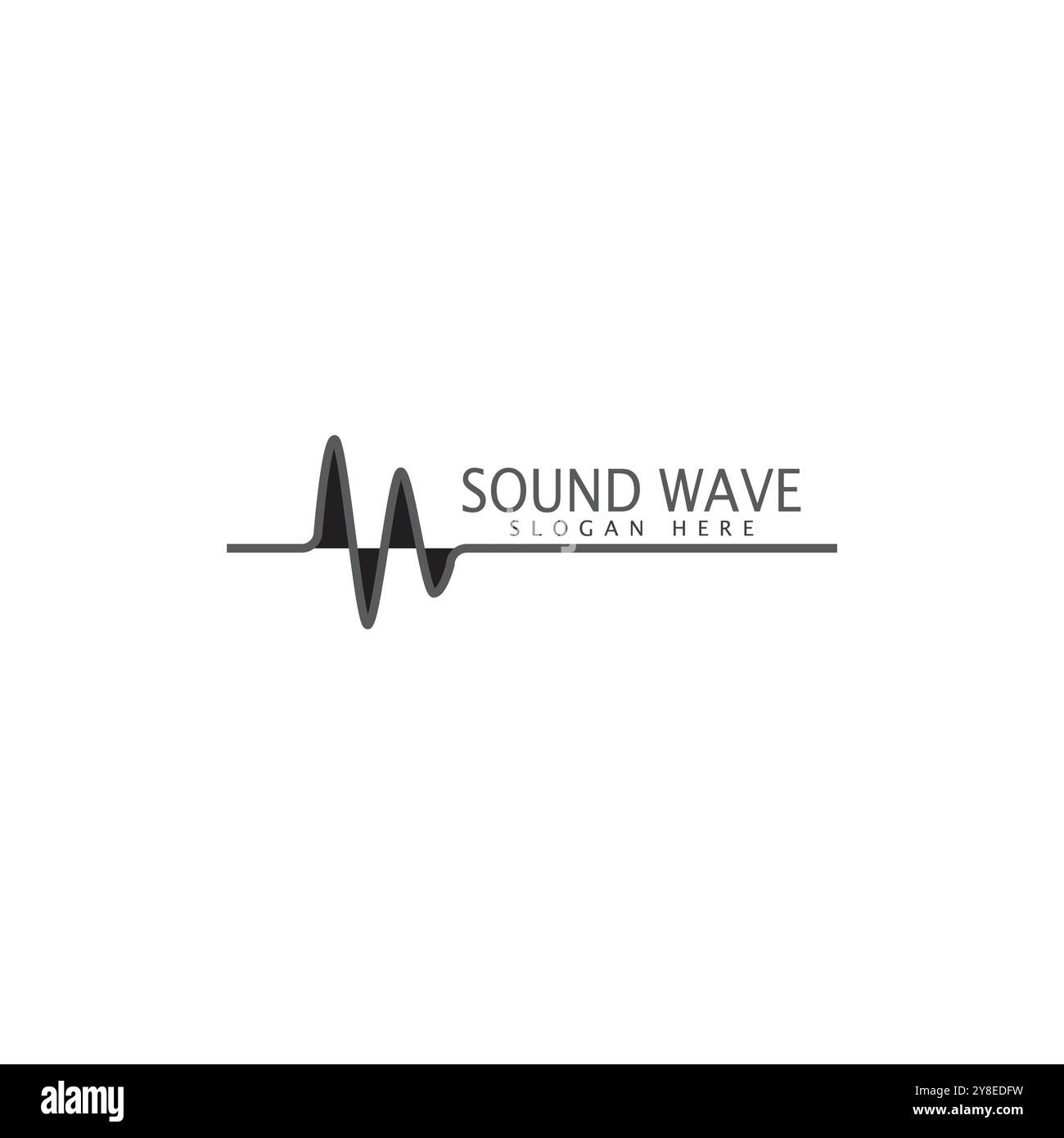 Sound waves vector illustration design template Stock Vector Image ...