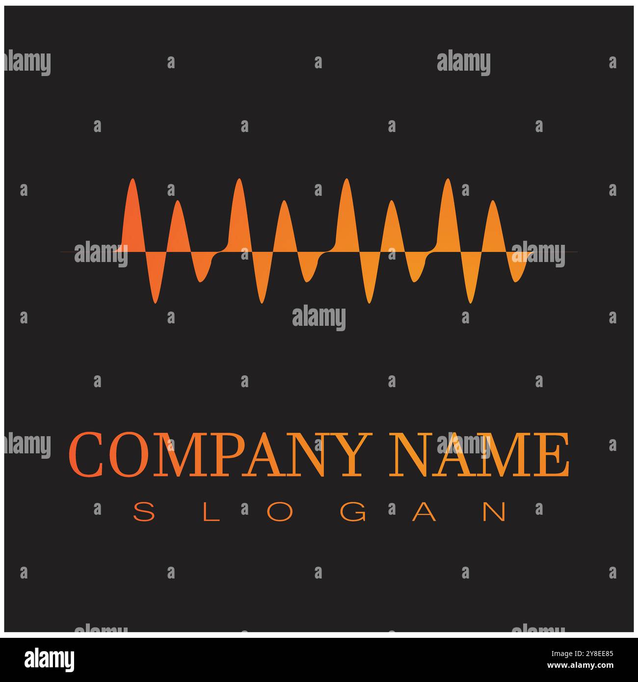 Sound waves vector illustration design template Stock Vector Image ...