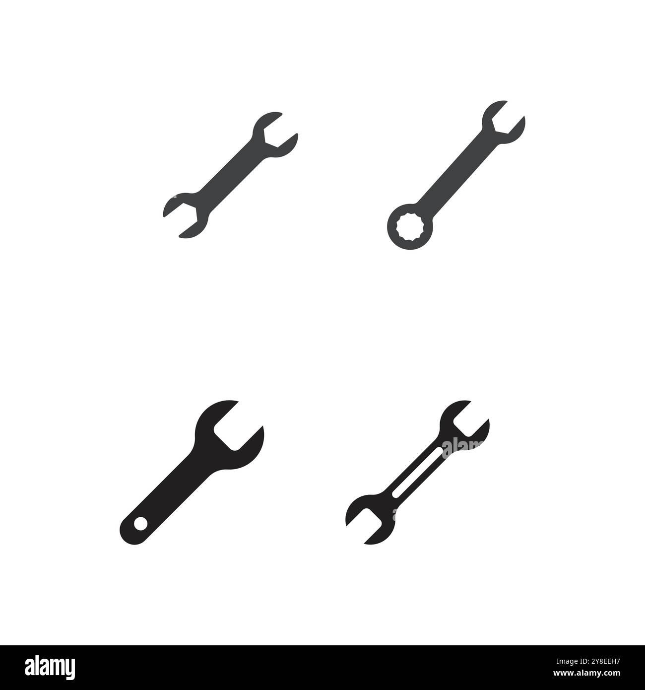 Wrench logo vector flat symbol design Stock Vector Image & Art - Alamy