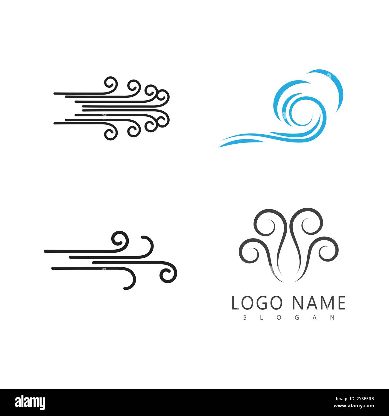Wind logo vector symbol design Stock Vector Image & Art - Alamy