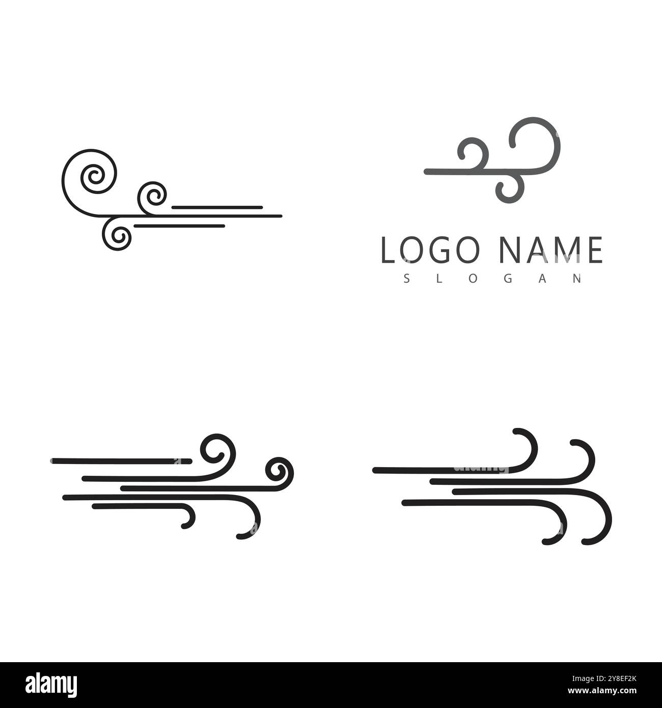 Wind logo vector symbol design Stock Vector Image & Art - Alamy