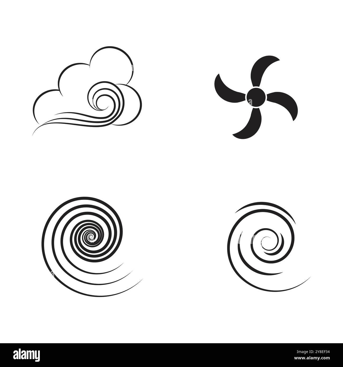 Wind logo vector symbol design Stock Vector Image & Art - Alamy