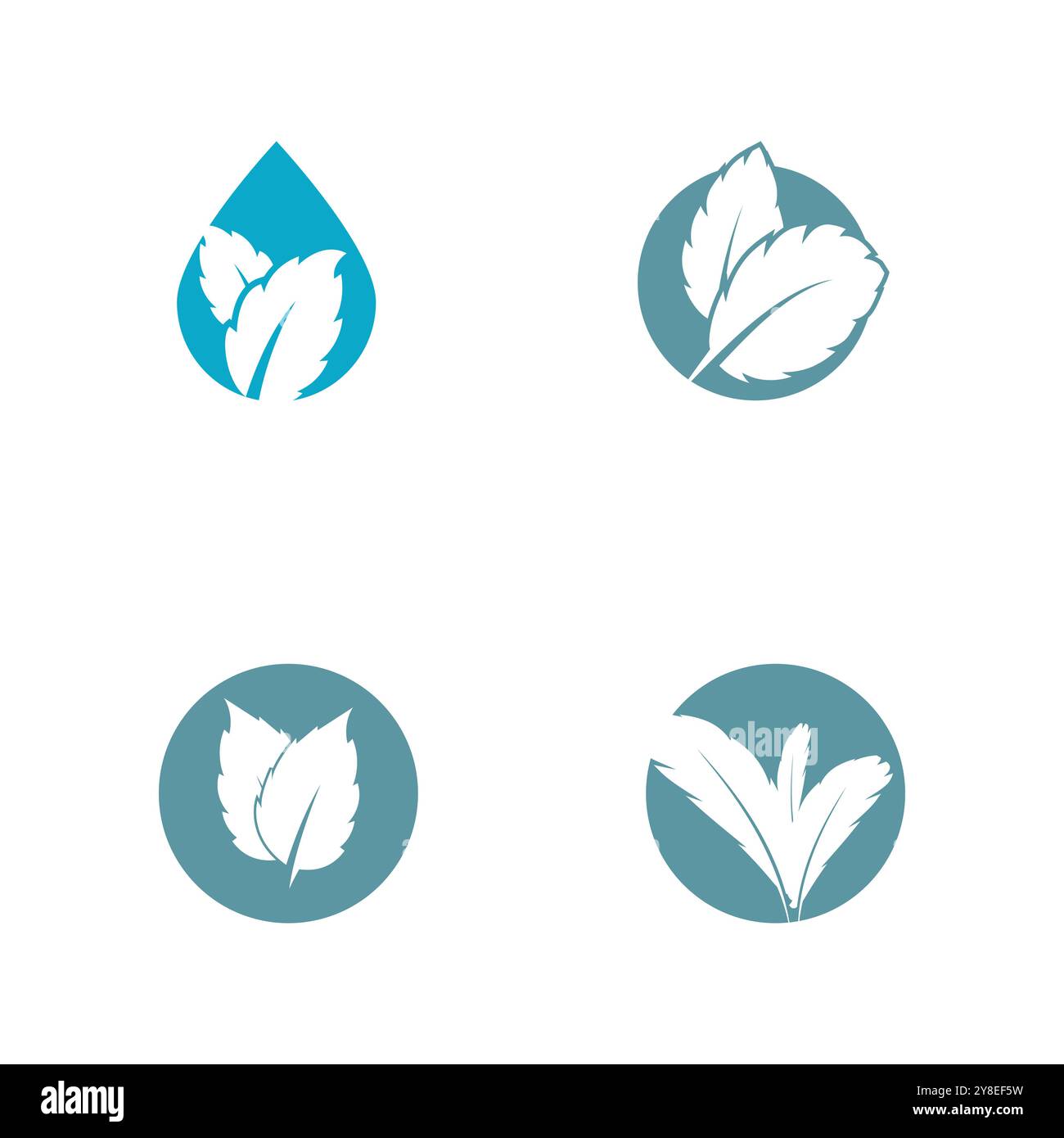 Mint leaf logo vector template symbol design Stock Vector Image & Art ...
