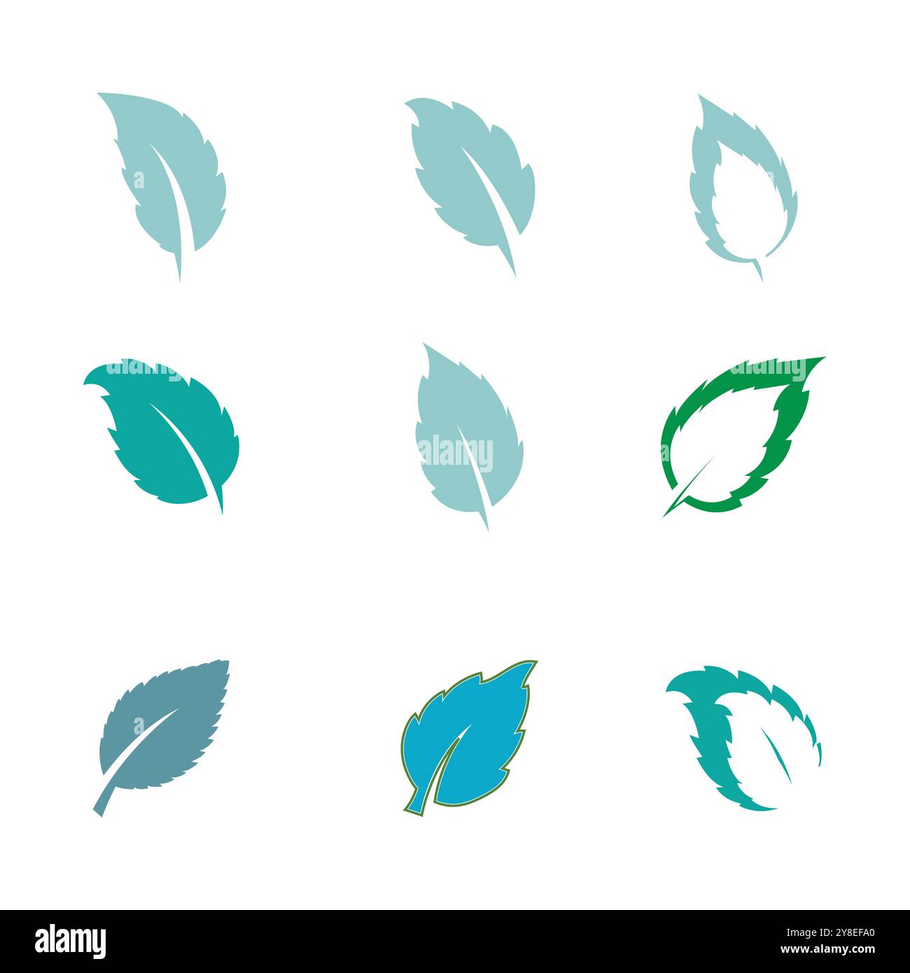 Mint leaf logo vector template symbol design Stock Vector Image & Art ...
