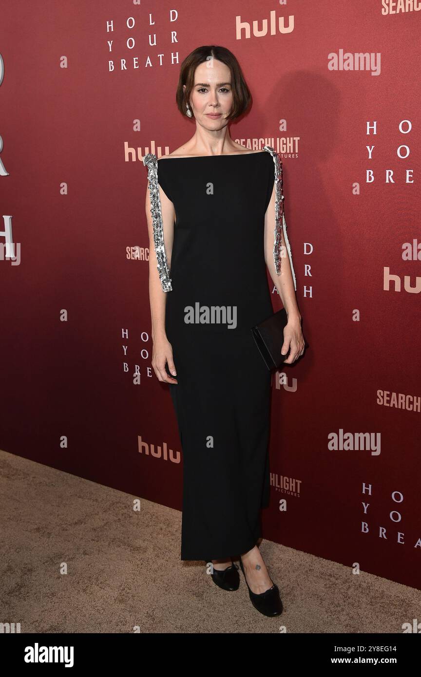 Sarah Paulson arrives at the premiere of "Hold Your Breath" on Friday ...