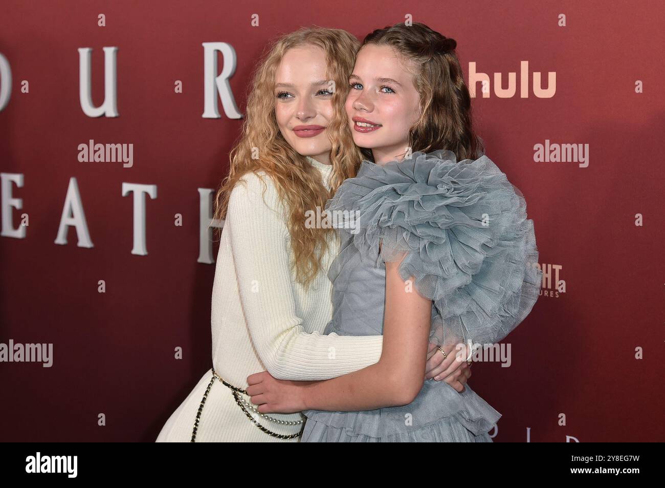 Amiah Miller, left, and Alona Jane Robbins arrive at the premiere of ...
