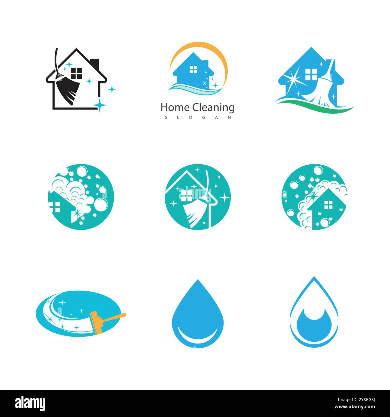 Cleaning logo vector template symbol design Stock Vector Image & Art ...