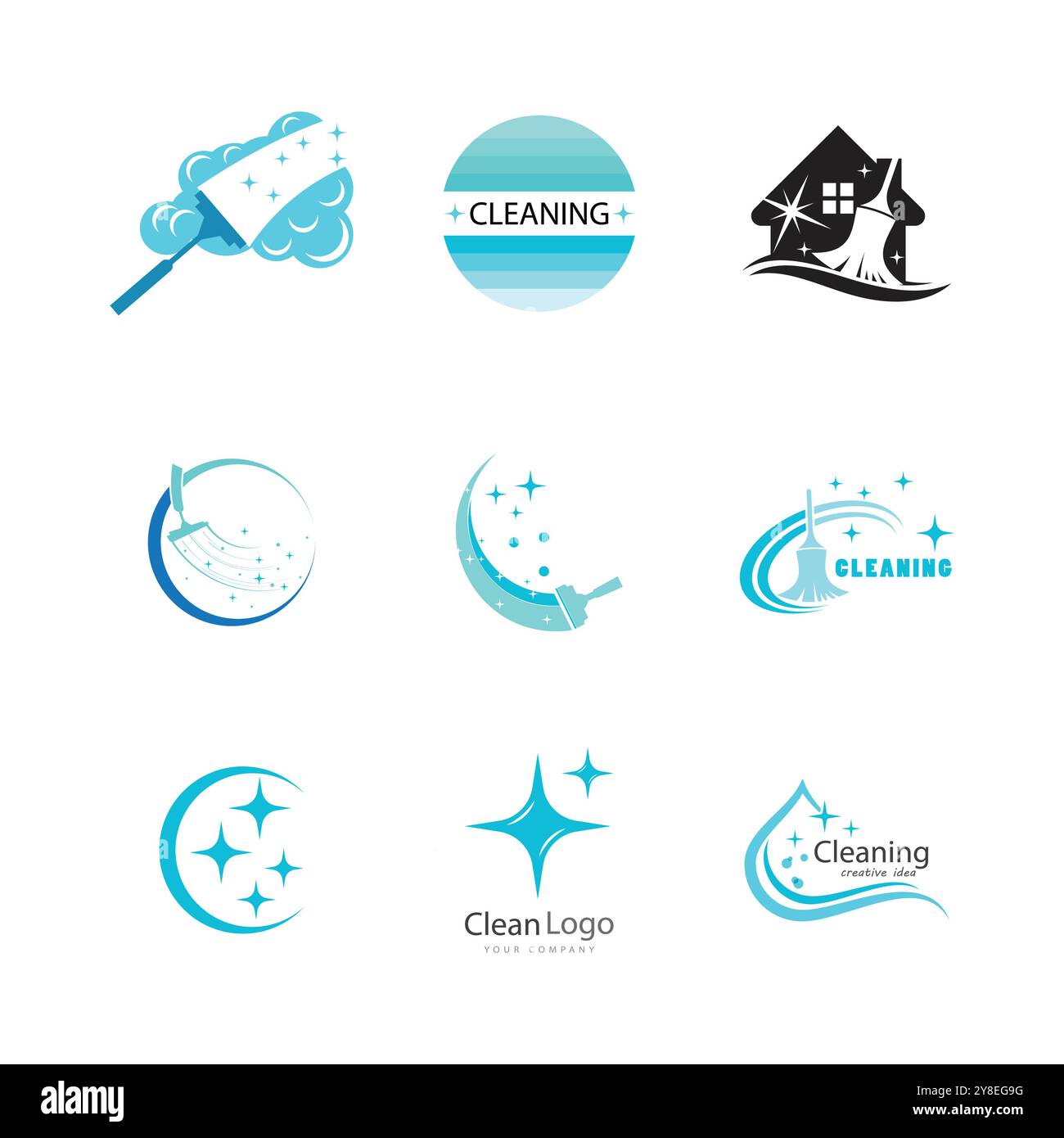 Cleaning logo vector template symbol design Stock Vector Image & Art ...