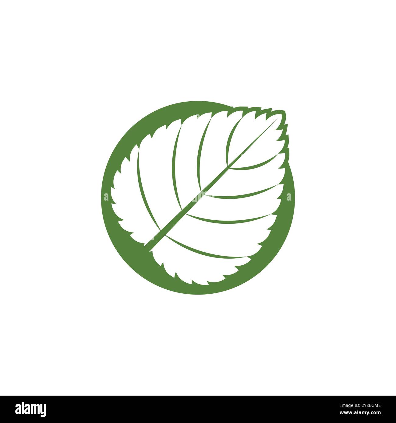 Green leaf logo vector element symbol template Stock Vector Image & Art ...