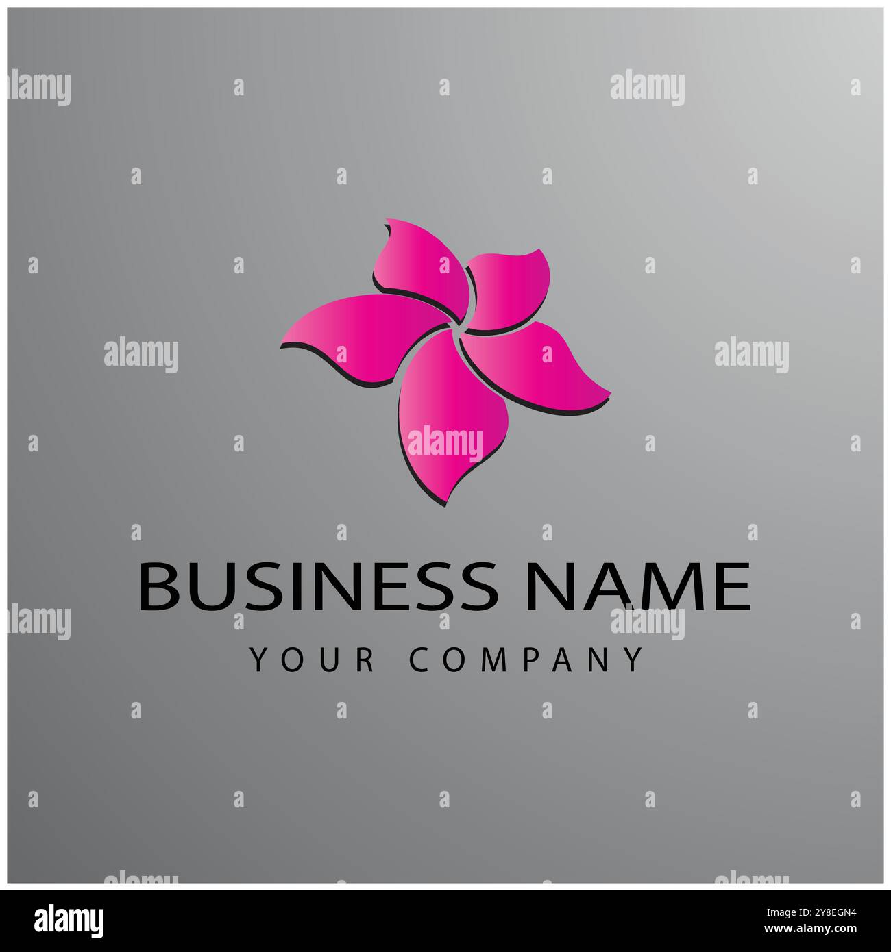 Flower plumeria logo vector element symbol design Stock Vector Image ...