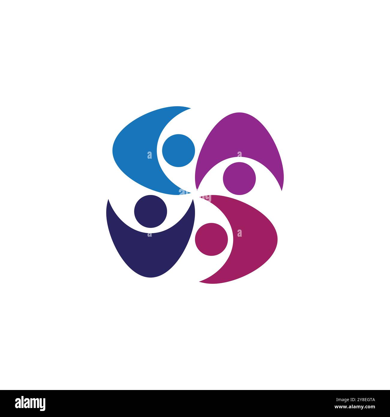 Community, network and social logo people design Stock Vector Image ...